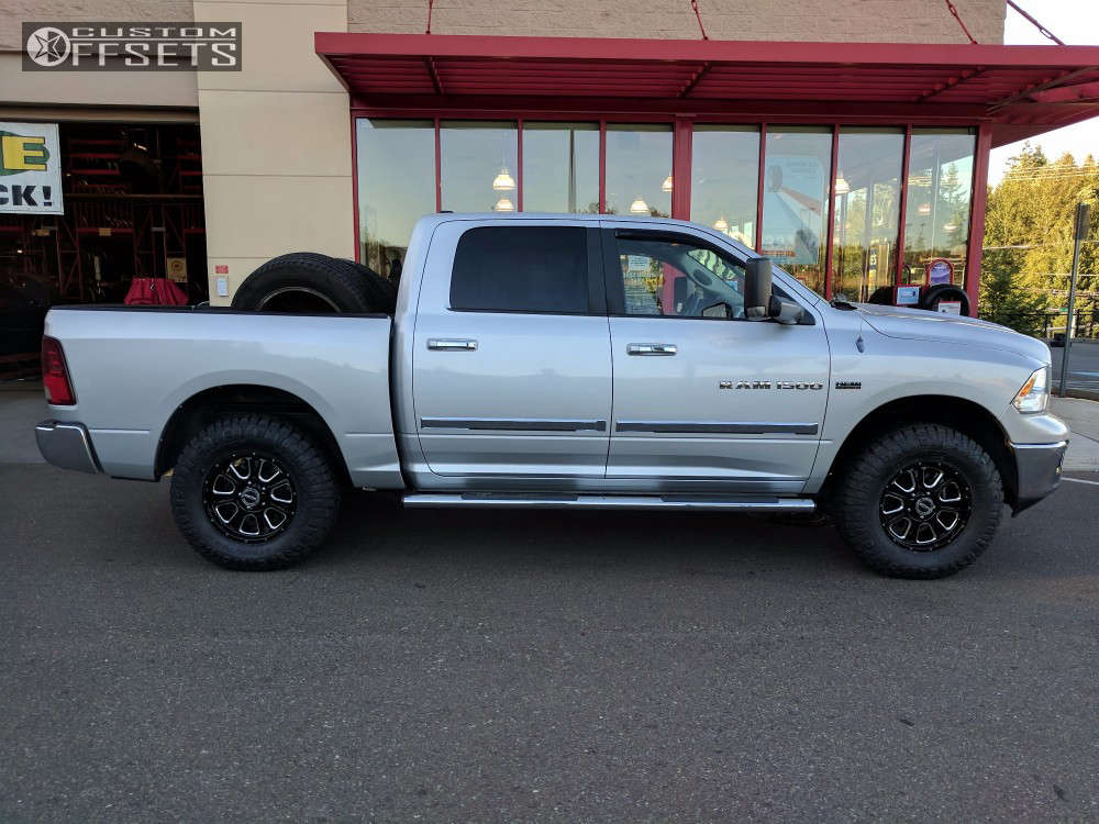 2011 Ram 1500 with 18x8.5 18 Vision Fury and 285/65R18 Nitto Ridge ...