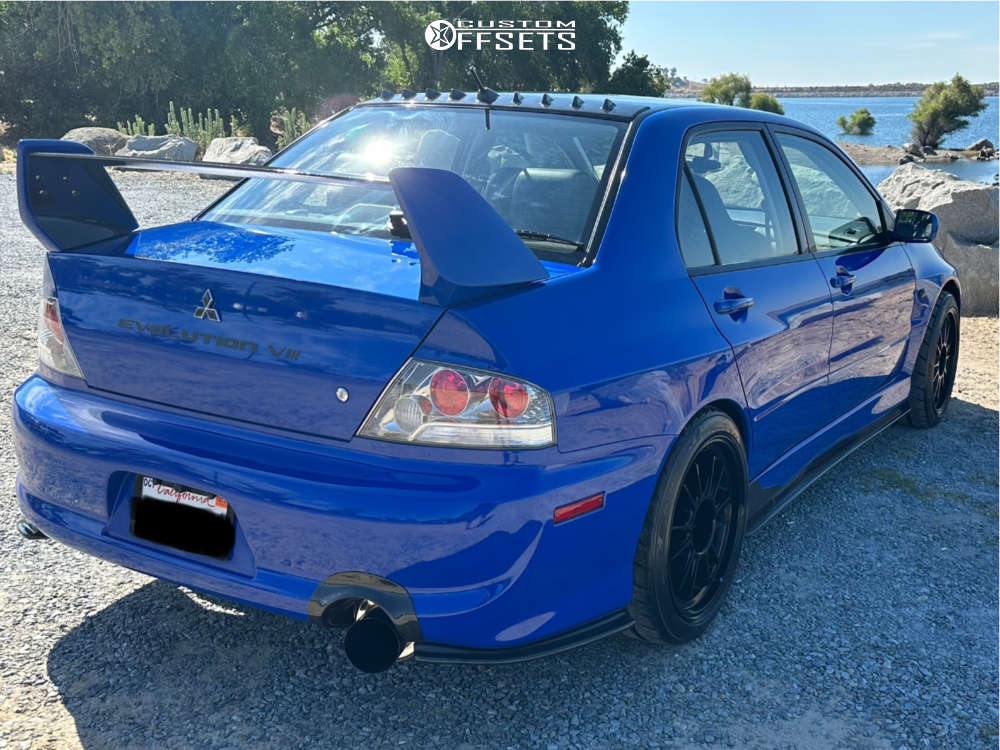 2004 Mitsubishi Lancer with 18x9.5 25 Konig Hypergram and 245/40R18 ...