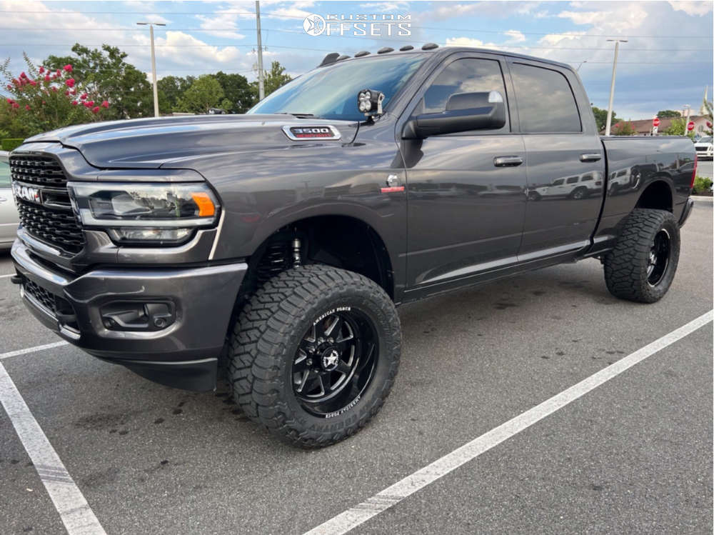 2022 Ram 2500 with 20x10 -25 American Force Independence Ss and 35/15 ...