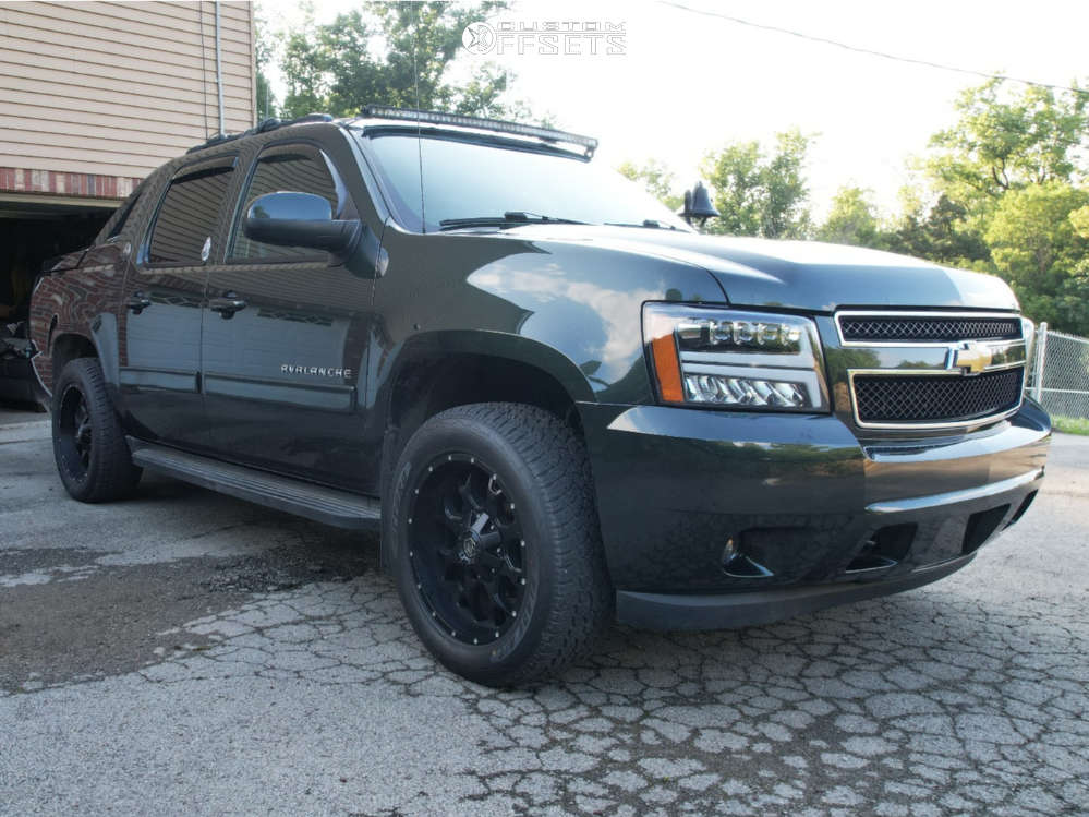 2013 Chevrolet Avalanche with 20x9 -8 Mayhem Warrior and 275/60R20 ...