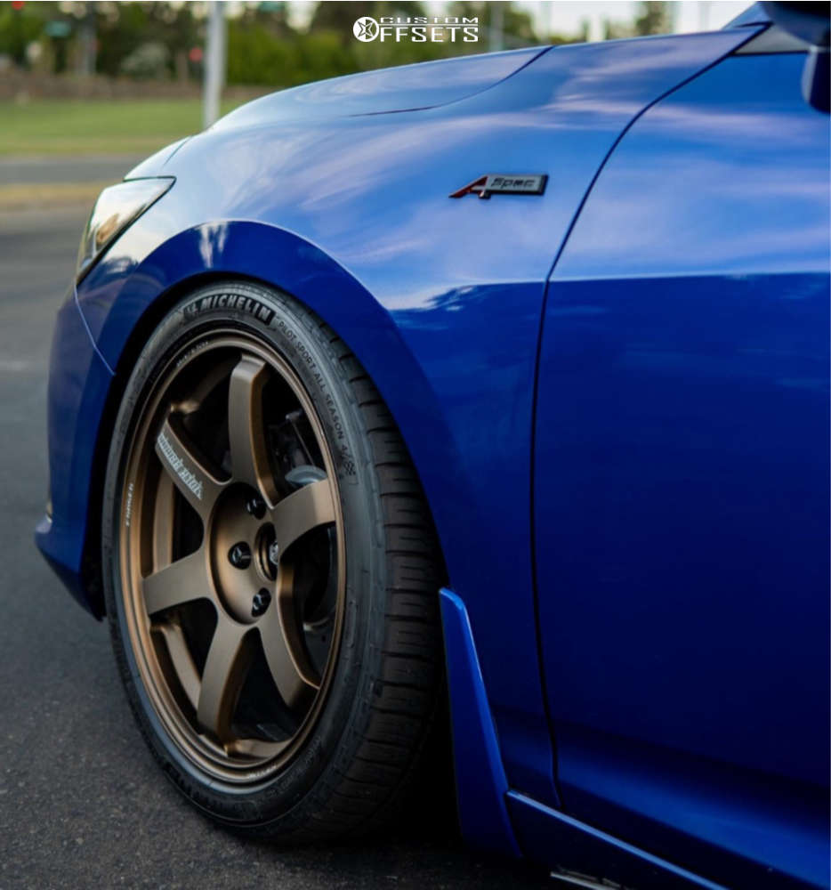 2023 Acura Integra with 18x9.5 38 Volk Te37 Saga S-plus and 265/35R18 ...