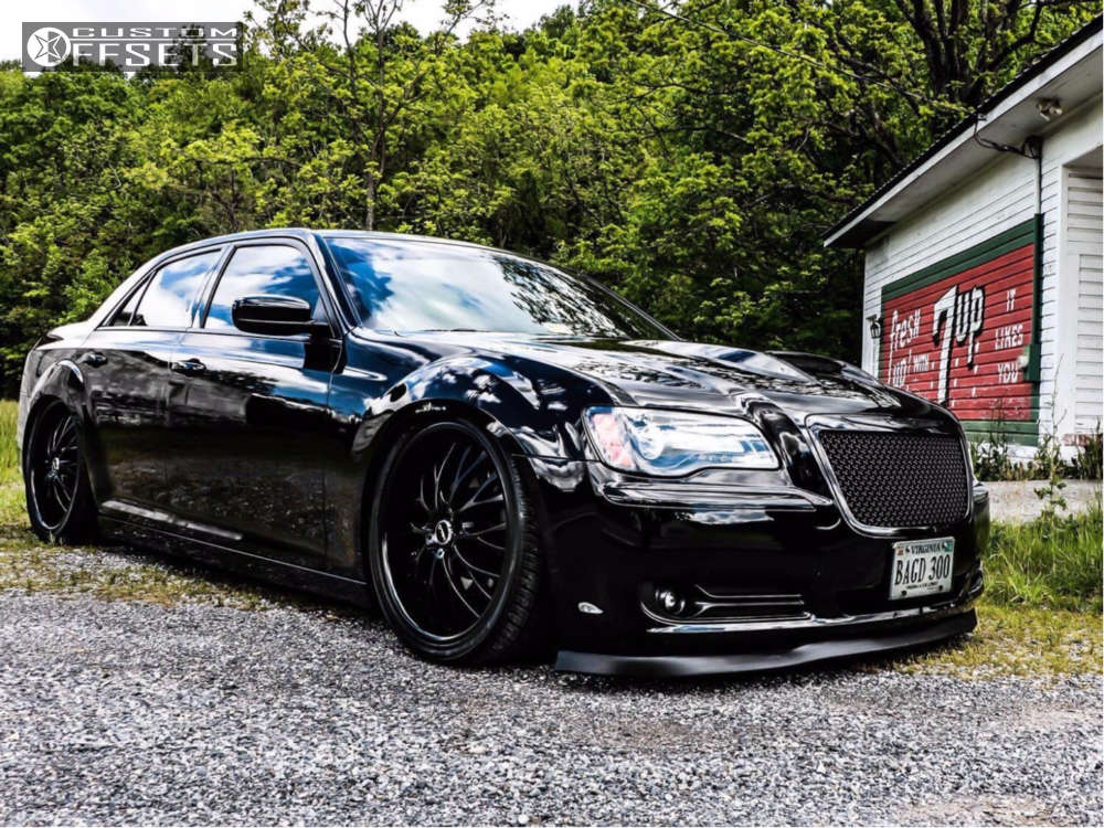 2012 Chrysler 300 with 22x8.5 40 Helo He890 and 265/35R22 Nexen Roadian ...