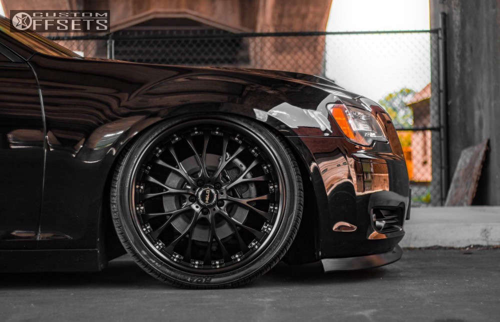 2012 Chrysler 300 with 22x8.5 40 Helo He890 and 265/35R22 Nexen Roadian ...