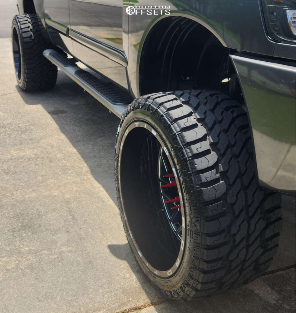 2011 Nissan TITAN with 24x14 -76 TIS 544bm and 35/14.5R24 Versatyre ...