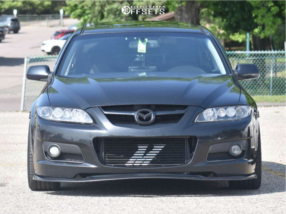 2007 Mazda 6 with 18x8.5 35 Vors Tr4 and 235/40R18 Falken Azenis Rt615k ...