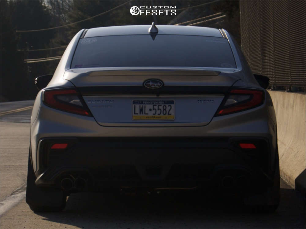 2022 Subaru WRX with 18x9.5 38 Enkei Tsr-x and 245/40R18 Continental ...