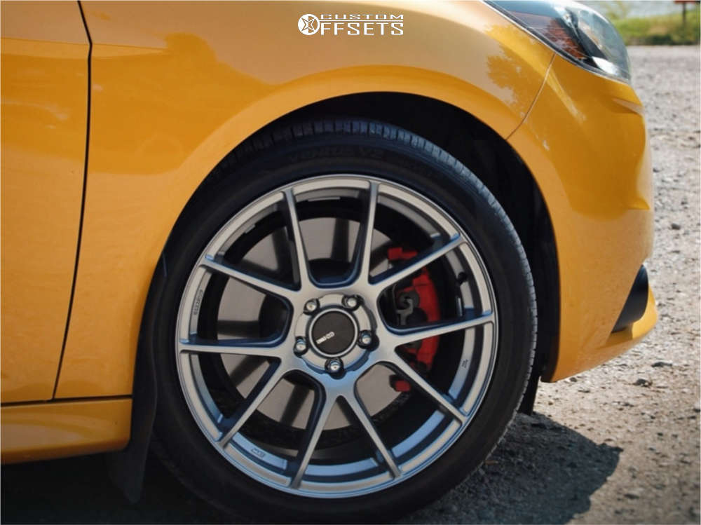 2014 Ford Focus with 18x8.5 40 Enkei Tsv and 235/70R18 Hankook Ventus ...