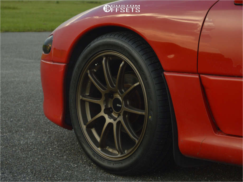 1998 Mitsubishi 3000GT with 18x8.5 38 Enkei Triumph and 225/40R18 ...