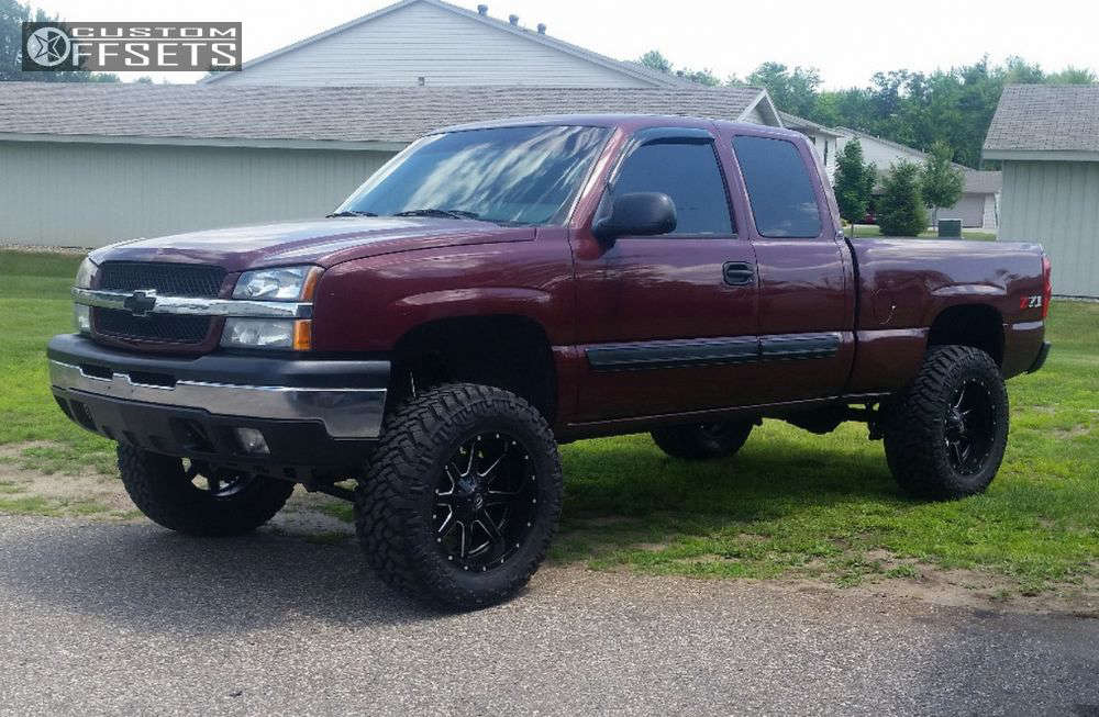 2003 Chevrolet Silverado 1500 Wheel Offset Aggressive > 1" Outside ...