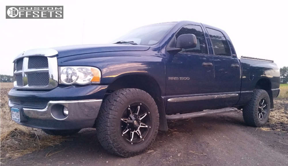 2002 Dodge Ram 1500 with 18x9 18 Mayhem Rampage and 285/65R18 Nitto ...