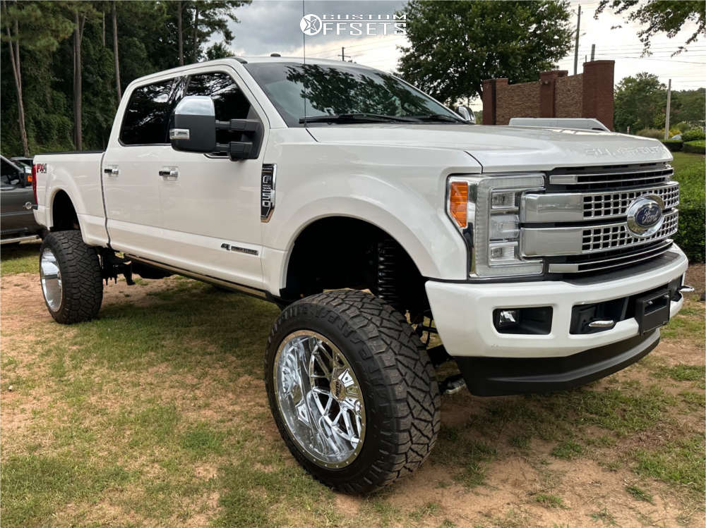 2017 Ford F-250 Super Duty with 24x14 -76 Moto Metal Mo986 and 38/13 ...
