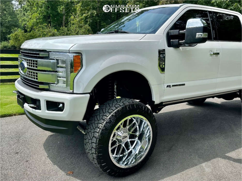 2017 Ford F-250 Super Duty with 24x14 -76 Moto Metal Mo986 and 38/13 ...