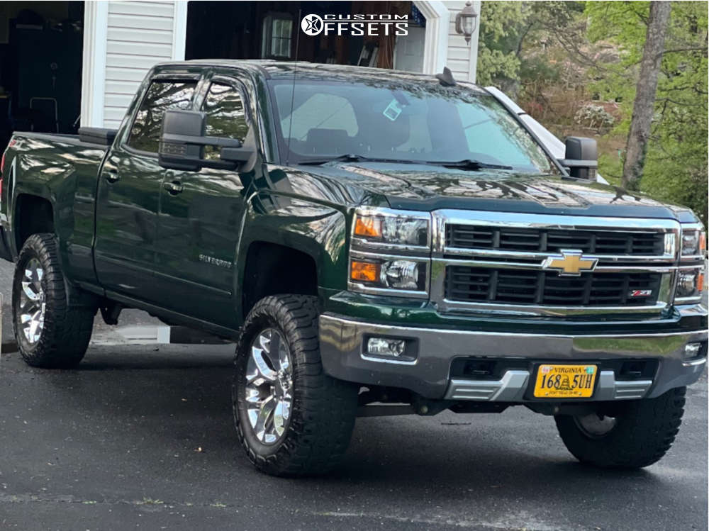 2015 Chevrolet Silverado 1500 with 20x9 24 OE Performance 176 and 35/12 ...