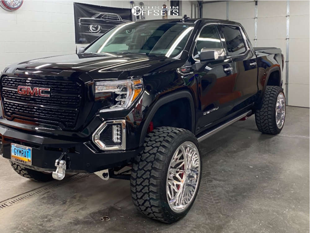 2022 GMC Sierra 1500 Limited with 26x14 -76 KG1 Forged Trident and 37/ ...