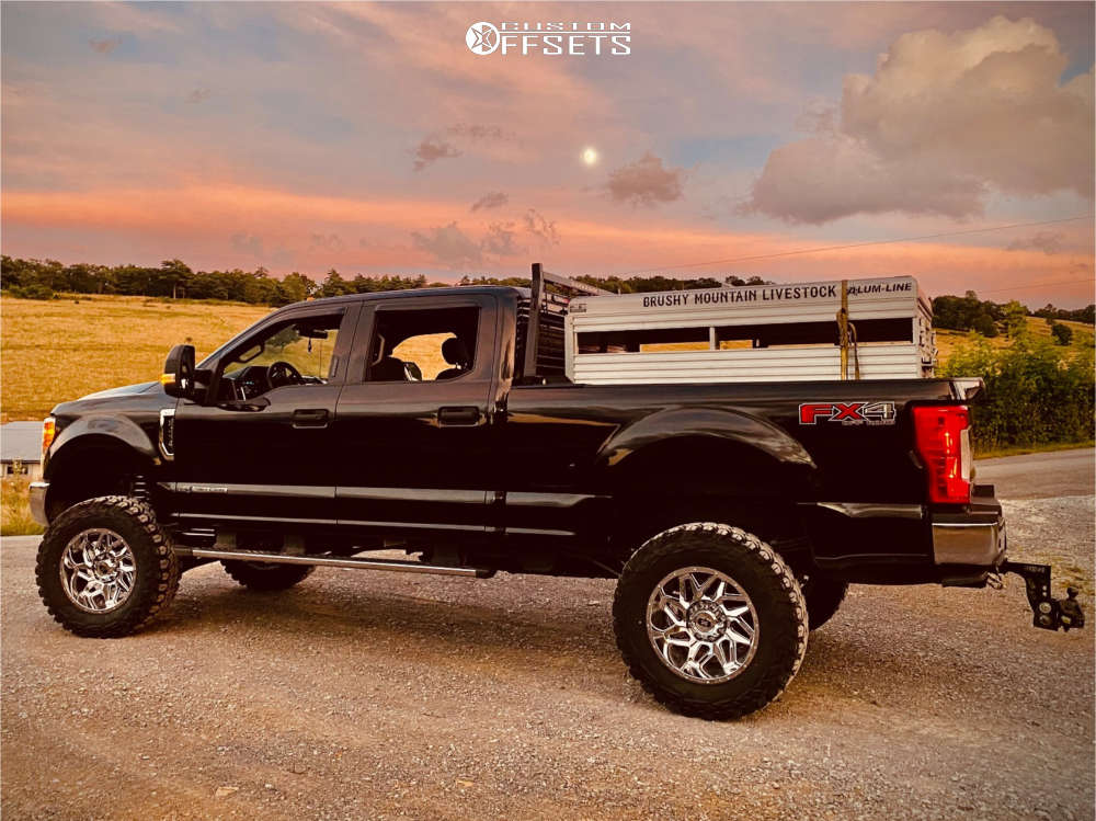 2017 Ford F-250 Super Duty with 20x10 -25 Vision Spyder and 37/13.5R20 ...