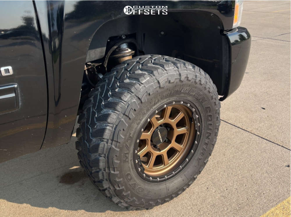 2010 Chevrolet Silverado 1500 with 17x9 -12 Vision Ojos and 295/70R17 ...