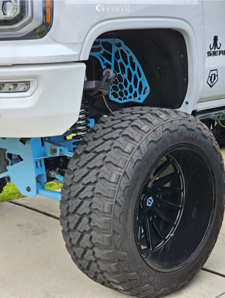 2016 GMC Sierra 1500 with 26x16 -101 TIS 547B and 42/16.5R26 Fury ...