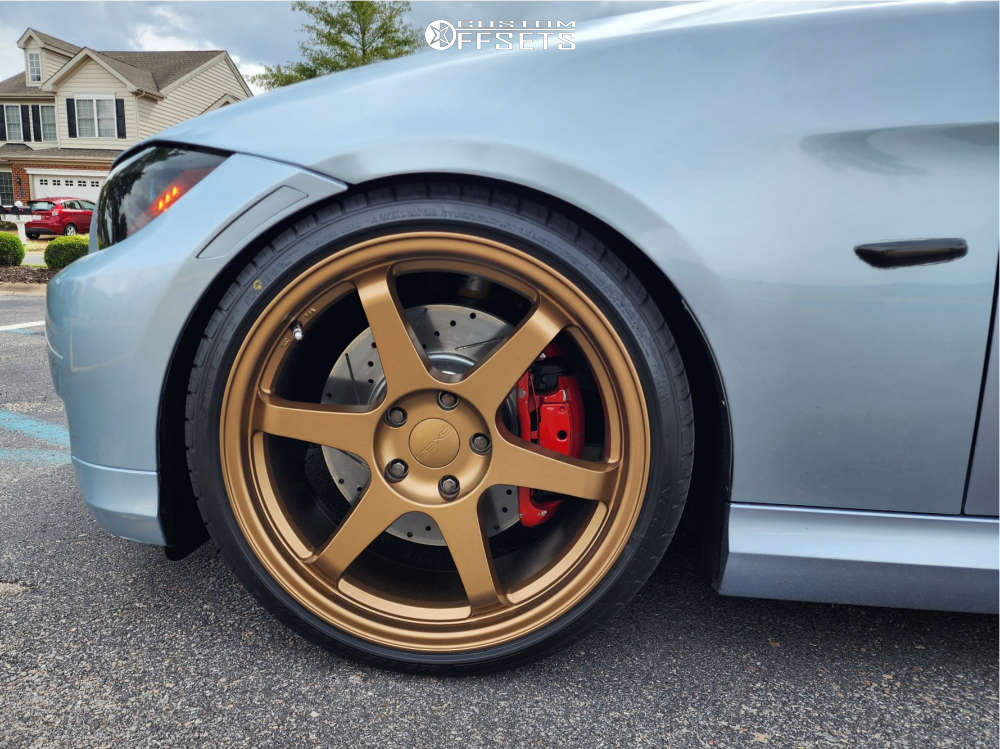 2010 BMW 328i with 19x8.5 35 9SiX9 Six-1 and 225/35R19 Vercelli Strada ...