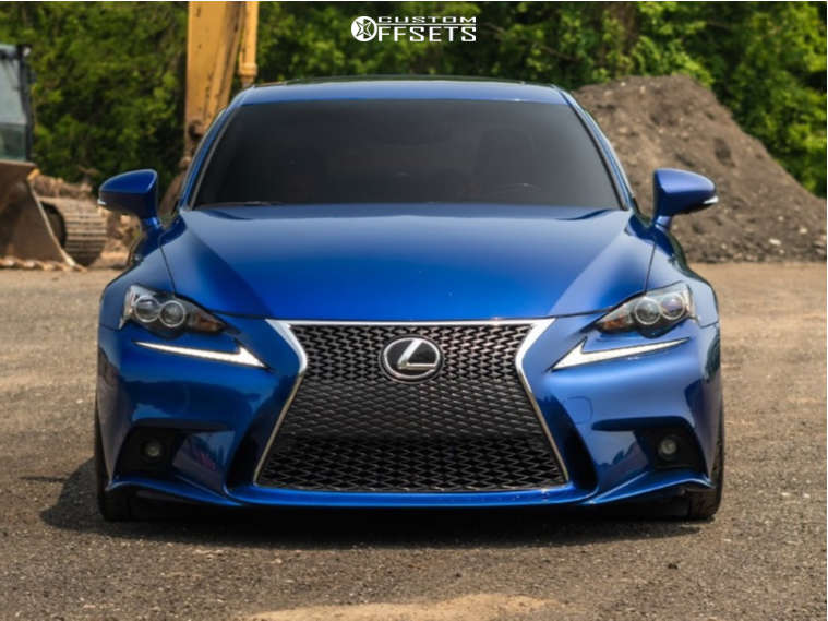 2016 Lexus IS300 with 18x9.5 38 Work Emotion CR Kiwami and 255/35R18 ...