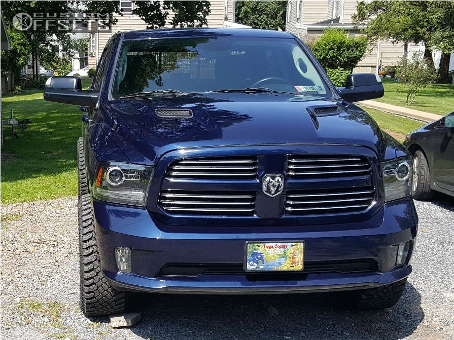 2014 Ram 1500 with 20x10 -19 Tuff T15 and 33/12.5R20 Atturo Trail Blade ...