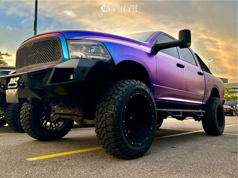 2017 Ram 1500 with 24x12 -51 Vision Rocker and 40/13.5R24 Fury Offroad ...