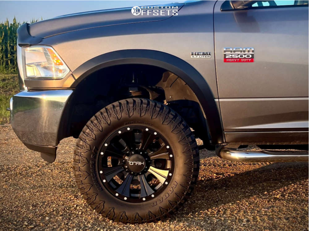 2012 Ram 2500 with 18x9 0 Helo He901 and 33/12.5R18 Radar Renegade RT ...