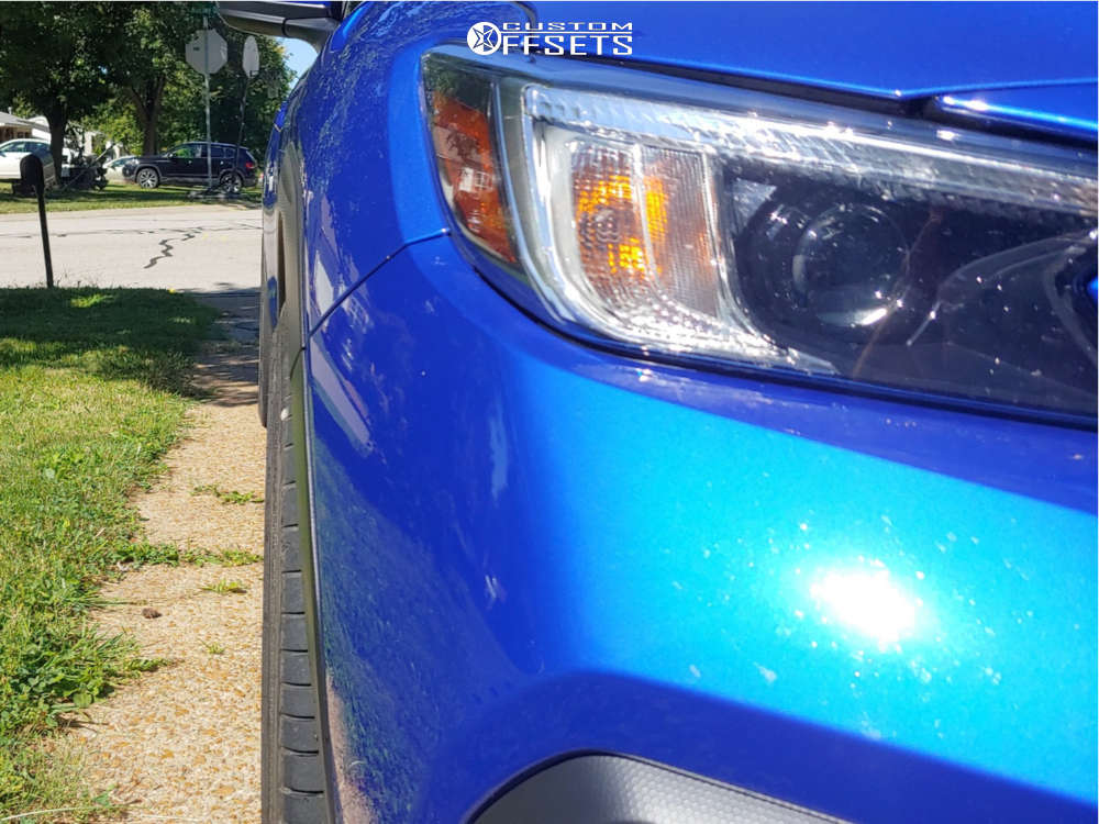 2023 Subaru WRX with 18x8.5 38 Enkei T6r and 245/40R18 Dunlop SP Sport ...