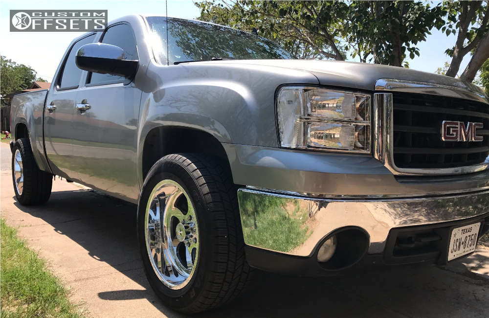 2007 GMC Sierra 1500 with 20x10 -25 American Force Blade SS and 275 ...