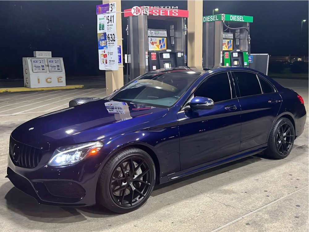 2016 Mercedes-Benz C300 with 18x8.5 35 Aodhan Aff7 and 225/45R18 ...