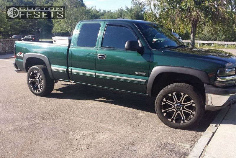 2001 Chevrolet Silverado 1500 with 20x10 -24 Tuff T13 and 275/55R20 ...