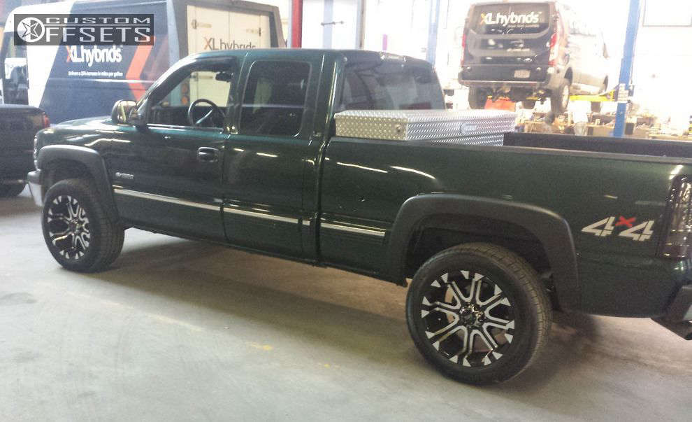 2001 Chevrolet Silverado 1500 with 20x10 -24 Tuff T13 and 275/55R20 ...