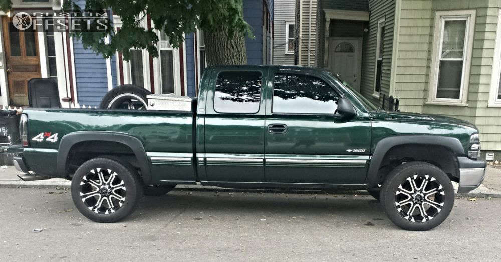 2001 Chevrolet Silverado 1500 with 20x10 -24 Tuff T13 and 275/55R20 ...