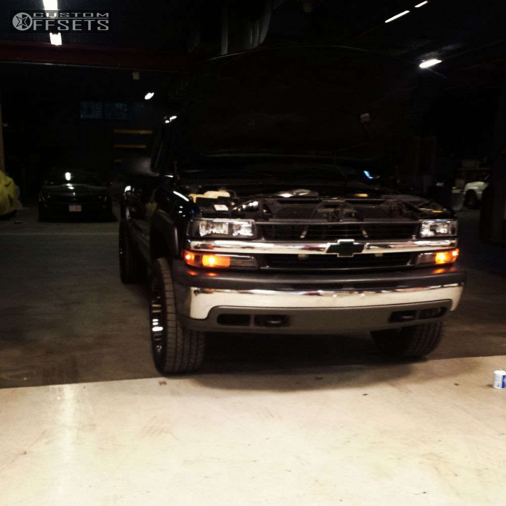 2001 Chevrolet Silverado 1500 with 20x10 -24 Tuff T13 and 275/55R20 ...