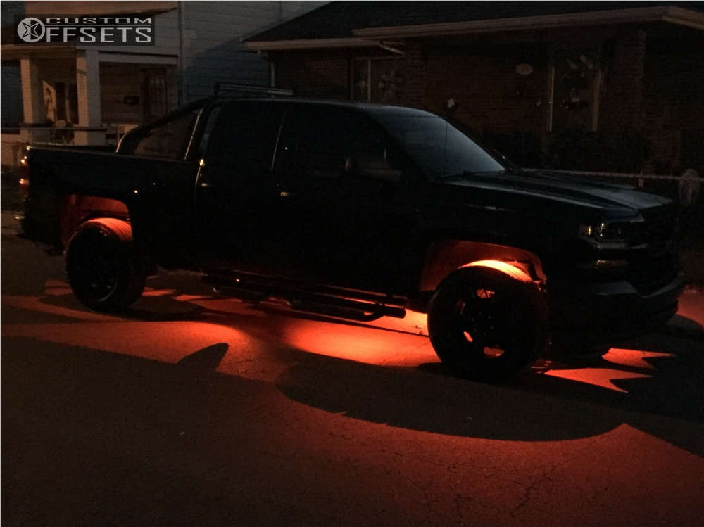 2016 Chevrolet Silverado 1500 with 24x10 13.65 DUB Baller and 305/35R24 ...