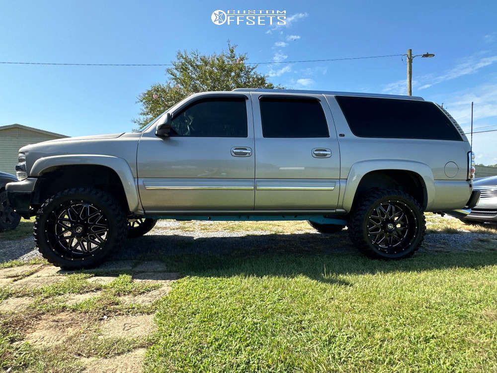 2005 Chevrolet Suburban 1500 with 22x12 -44 XF Offroad Xf-211 and 33/12 ...