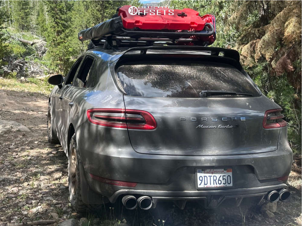 2016 Porsche Macan with 19x9 15 Black Rhino Arches and 255/55R19 Atturo ...