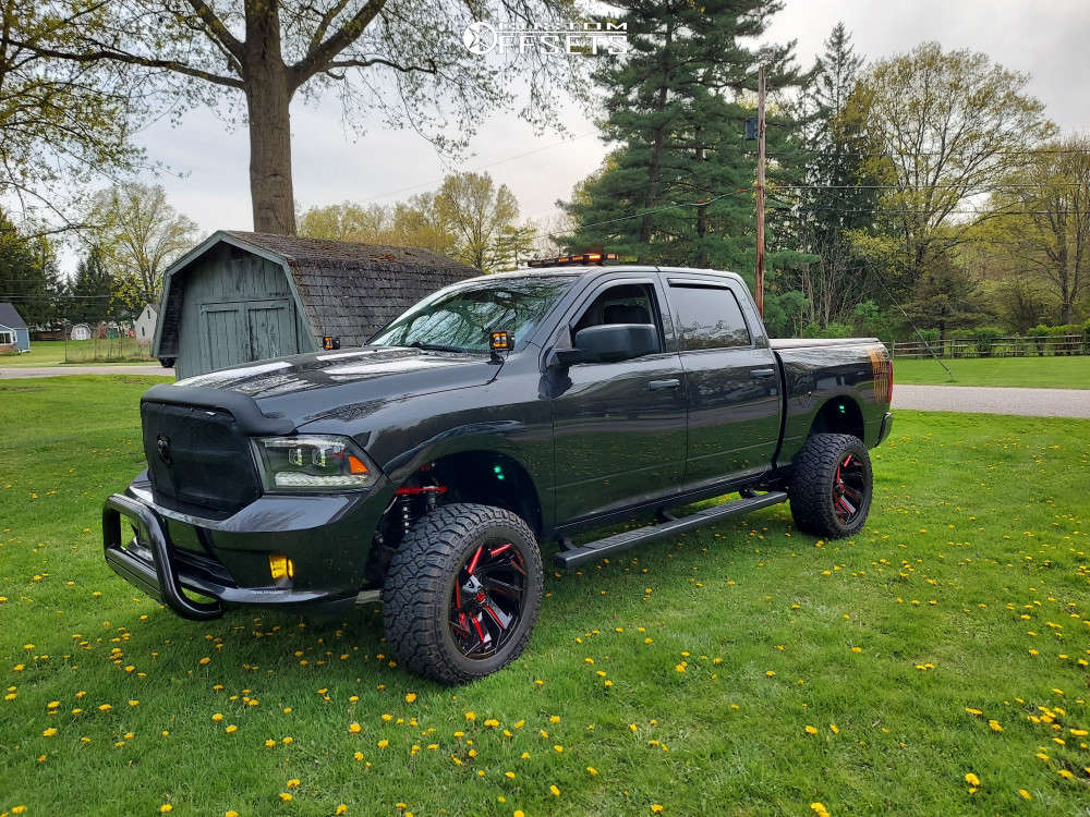 2015 Ram 1500 with 20x10 -18 Fuel Reaction and 33/12.5R20 Kenda Klever ...