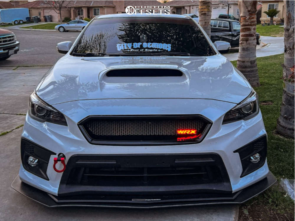 2021 Subaru WRX with 18x9.5 22 ESR Rf11 and 215/40R18 Continental ...