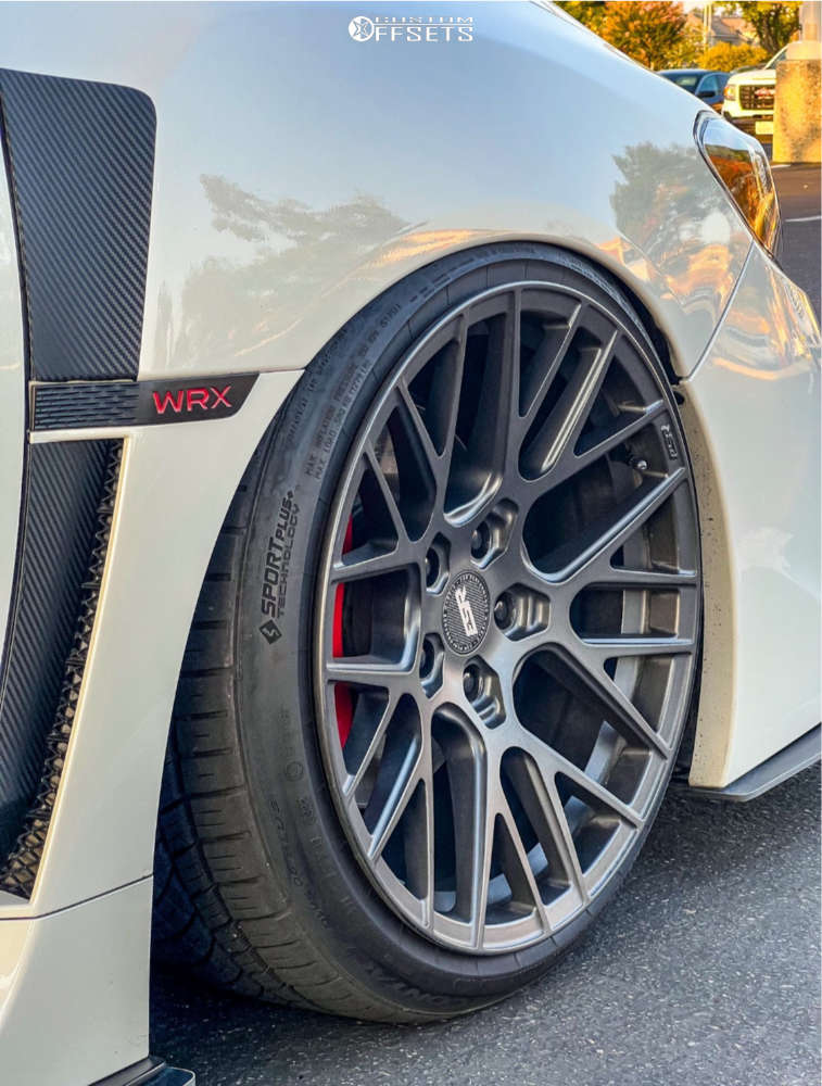 2021 Subaru WRX with 18x9.5 22 ESR Rf11 and 215/40R18 Continental ...