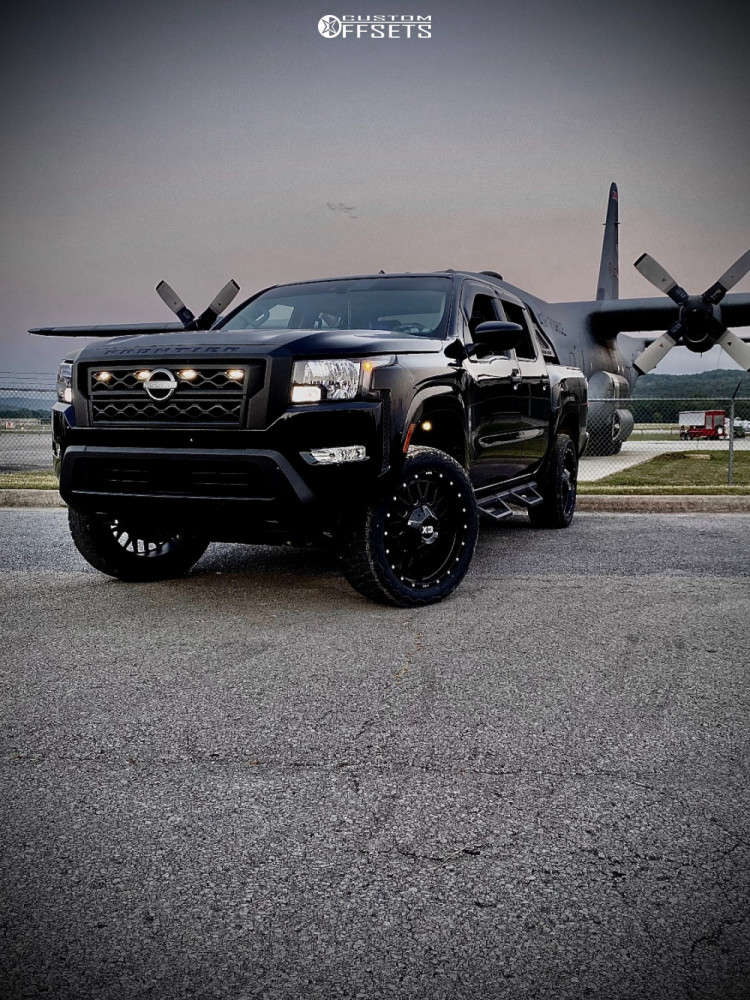 2022 Nissan Frontier with 20x9 18 XD Xd842 and 255/50R20 Nitto Nomad ...