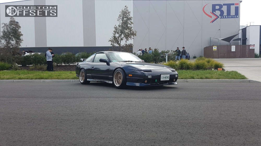 1998 Nissan 240SX with 16x8.5 20 SSR Mesh and 205/50R16 Federal 595 Rs ...