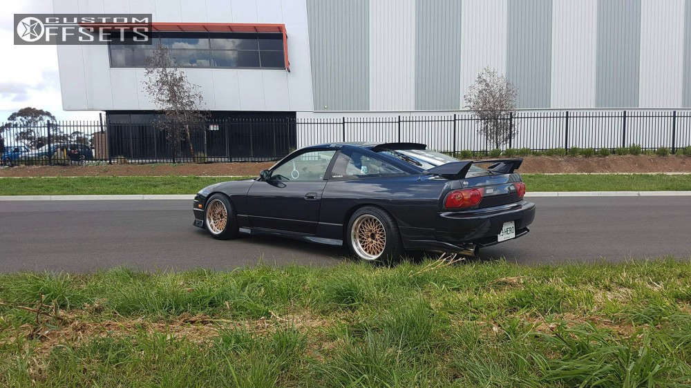 1998 Nissan 240SX with 16x8.5 20 SSR Mesh and 205/50R16 Federal 595 Rs ...