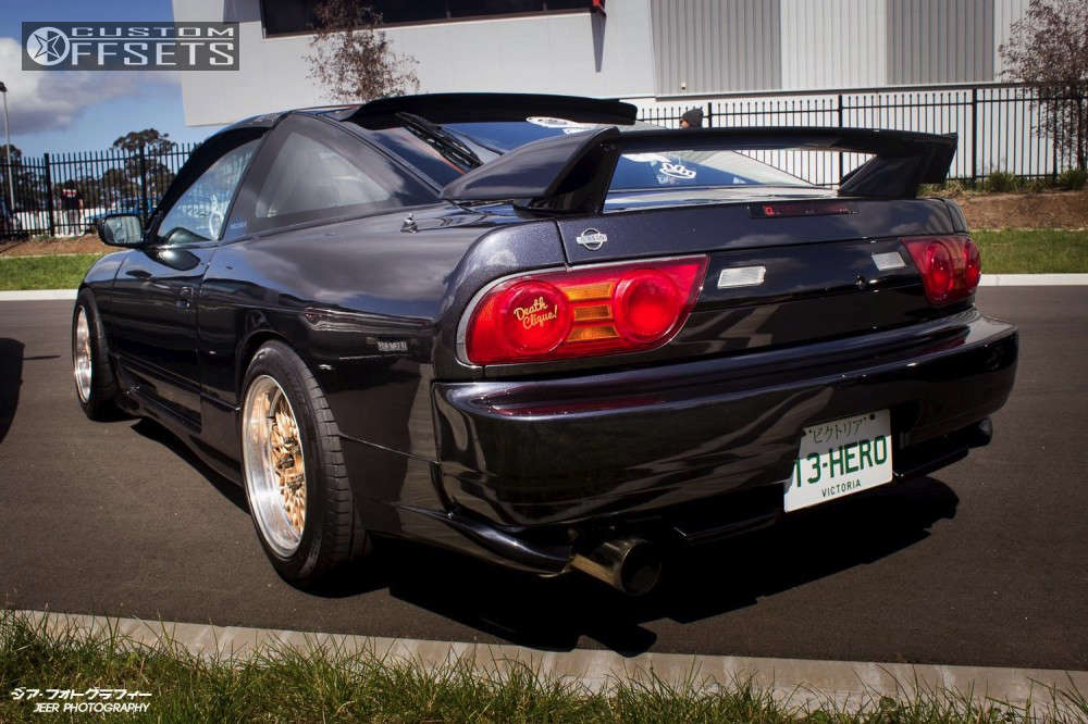 1998 Nissan 240SX with 16x8.5 20 SSR Mesh and 205/50R16 Federal 595 Rs ...