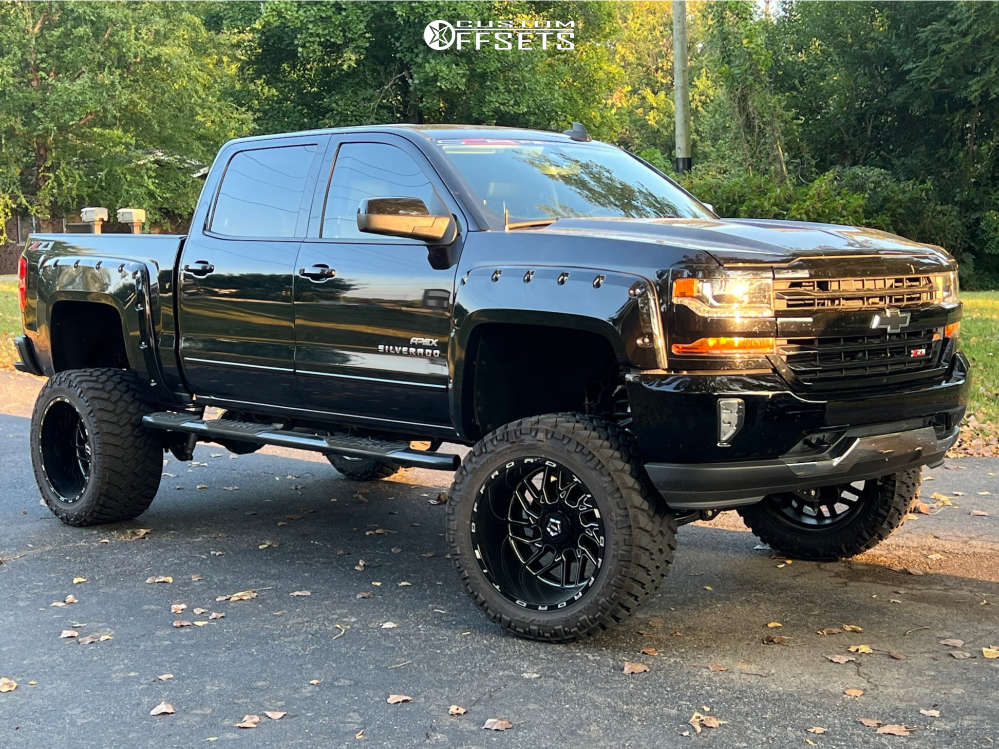 2018 Chevrolet Silverado 1500 with 22x14 -76 TIS 544bm and 375/45R22 Nitto Trail Grappler and ...