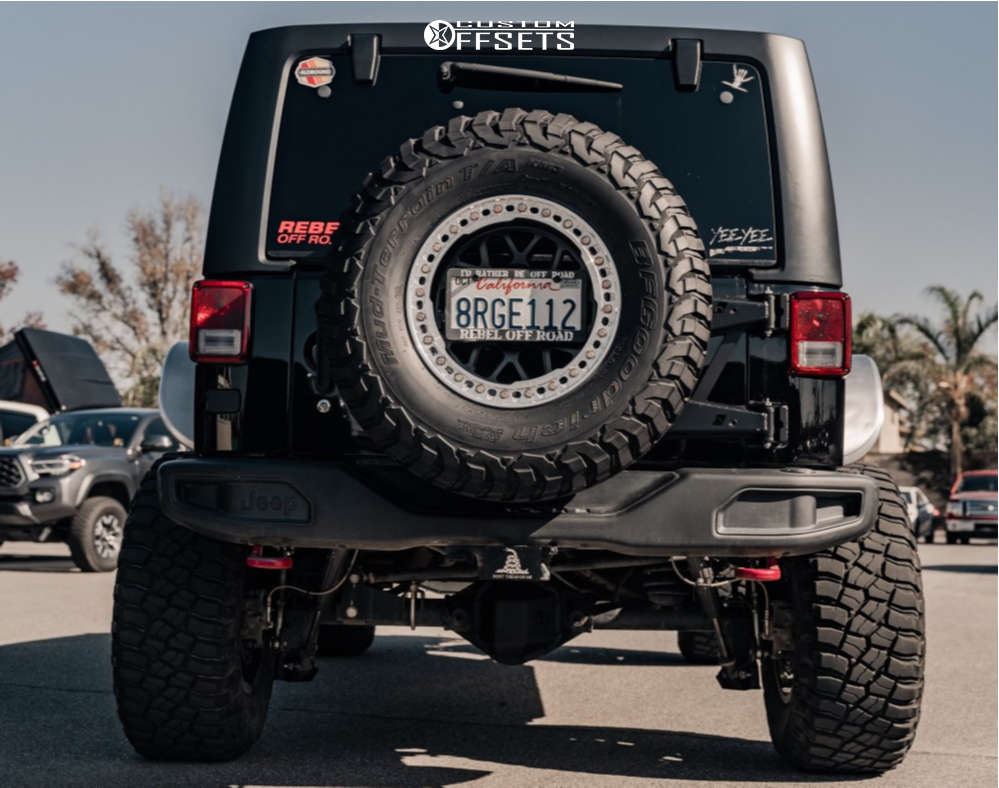 2015 Jeep Wrangler with 17x9 -38 KMC KM235 and 35/12.5R17 BFGoodrich ...