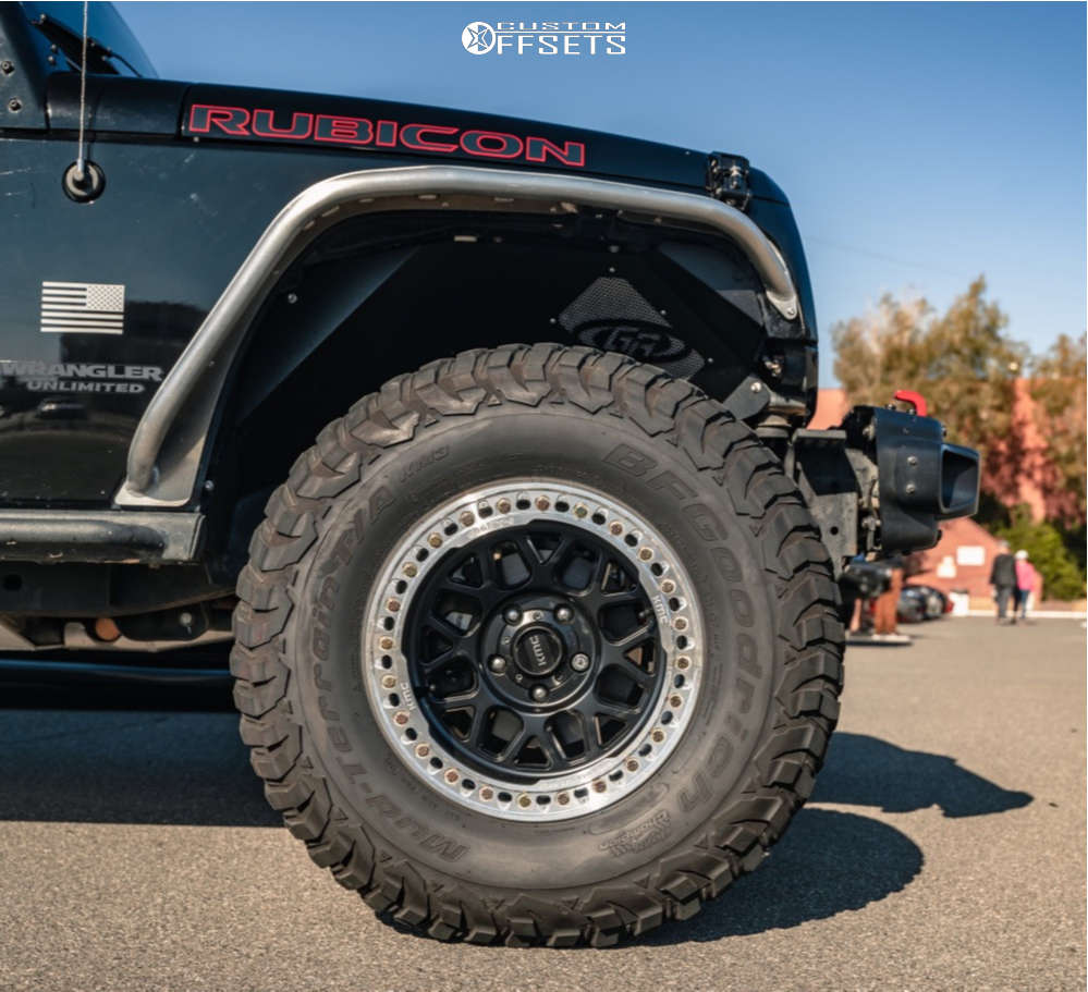 2015 Jeep Wrangler with 17x9 -38 KMC KM235 and 35/12.5R17 BFGoodrich ...