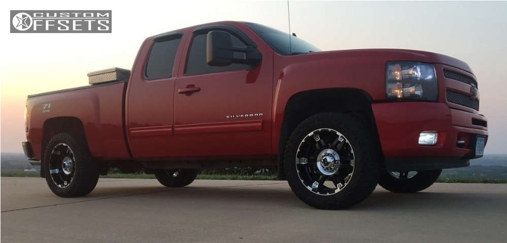 2011 Chevrolet Silverado 1500 with 20x9 -12 XD Spy and 285/55R20 AMP ...