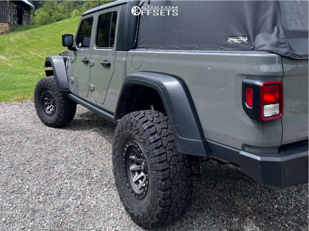 2021 Jeep Gladiator with 17x9 -12 Fuel Covert and 37/13.5R17 Falken ...