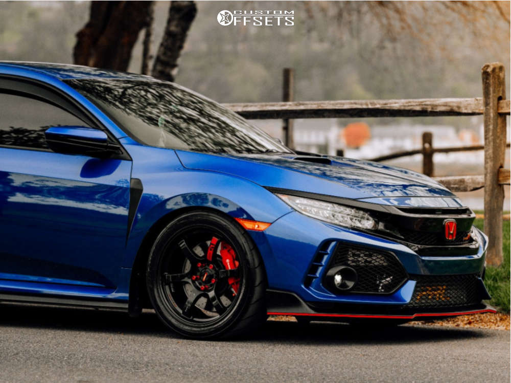2019 Honda Civic with 18x9.5 38 Gram Lights 57dr and 275/35R18 Toyo ...