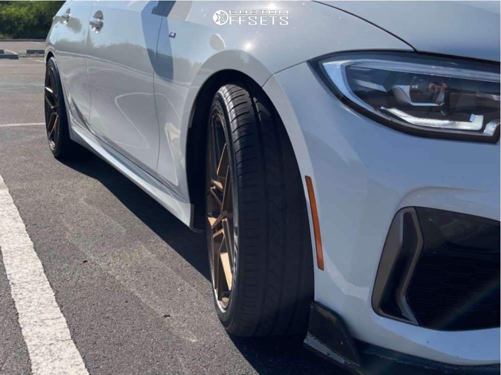 2021 BMW M340i with 19x8.5 25 Rohana Rfx11 and 245/40R19 Lexani Lx ...